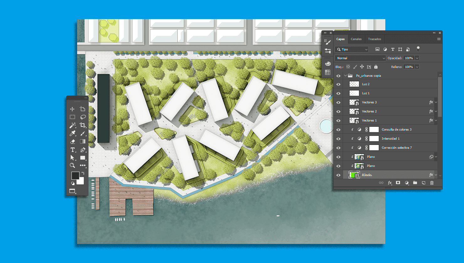 Planos urbanos con Photoshop – Arcux