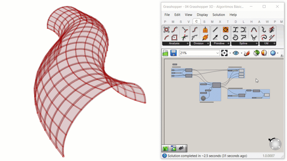 Conceptos básicos de Rhinoceros y Grasshopper - Arcux
